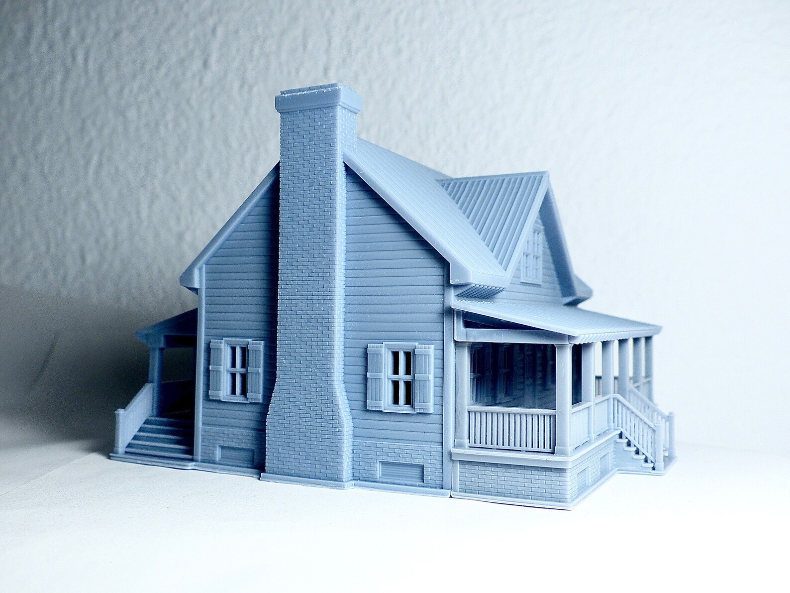 HO Scale Cottage Farmhouse With Garage - 1:87 for Diorama Modeling Kit ...