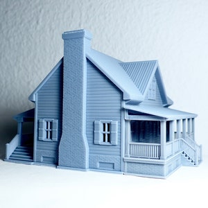 HO Scale Cottage Farmhouse With Garage - 1:87 for Diorama Modeling Kit ...