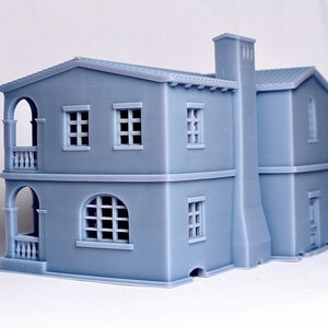 Spanish Revival Style House - N Scale 1:160 for Diorama Modeling Kit ...