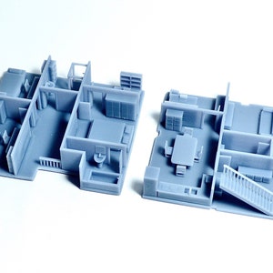 N Scale Cottage House With Interior Structure - 1:160 for Diorama ...