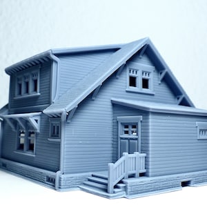 HO Scale Craftsman Style House - 1:87 for Diorama Modeling Kit ...