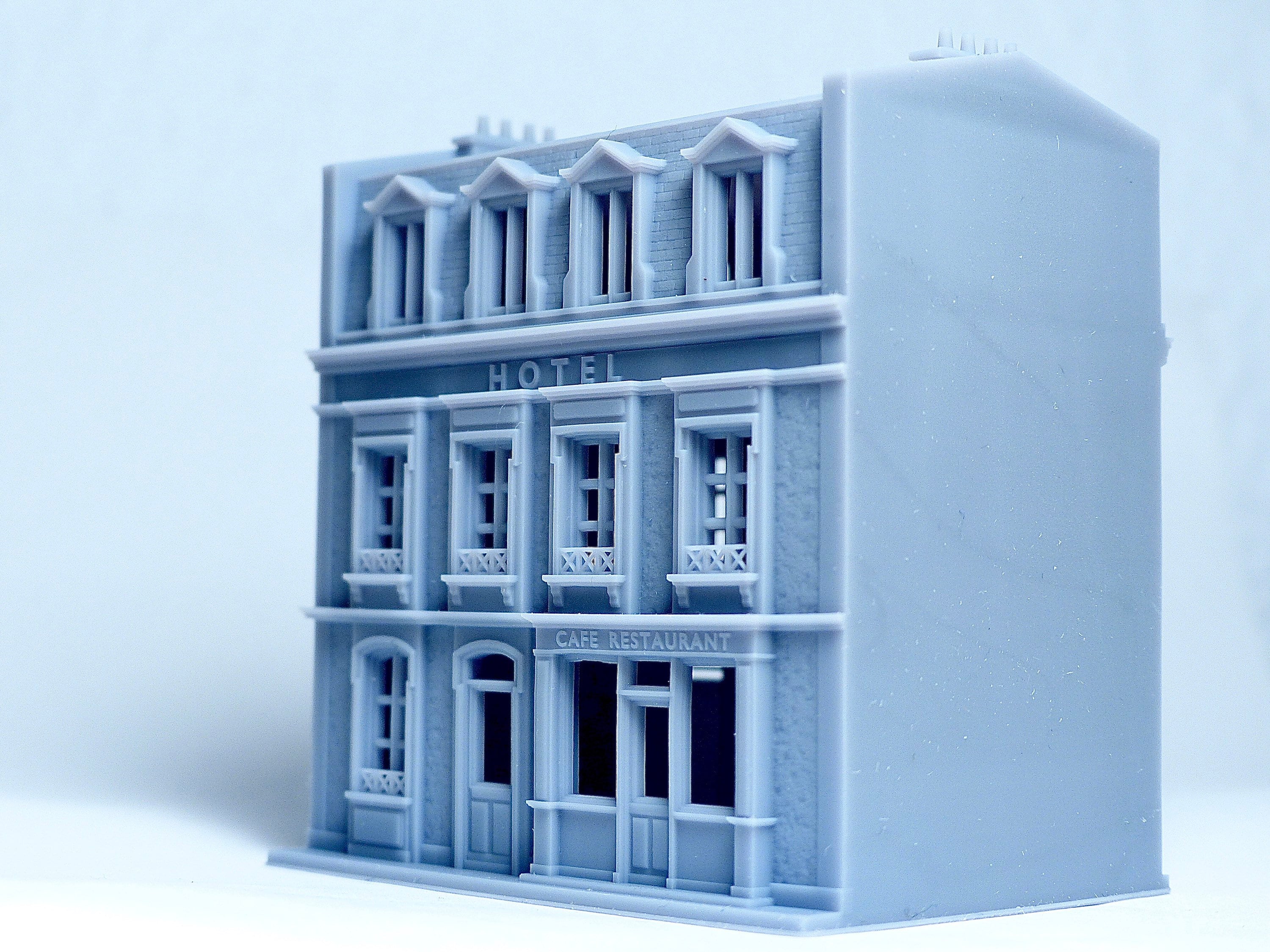 N Scale Hotel Restaurant - 1/160 for Diorama Modeling Kit - Building ...