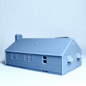 N Scale Ranch House With Garage - 1:160 for Diorama Modeling Kit ...