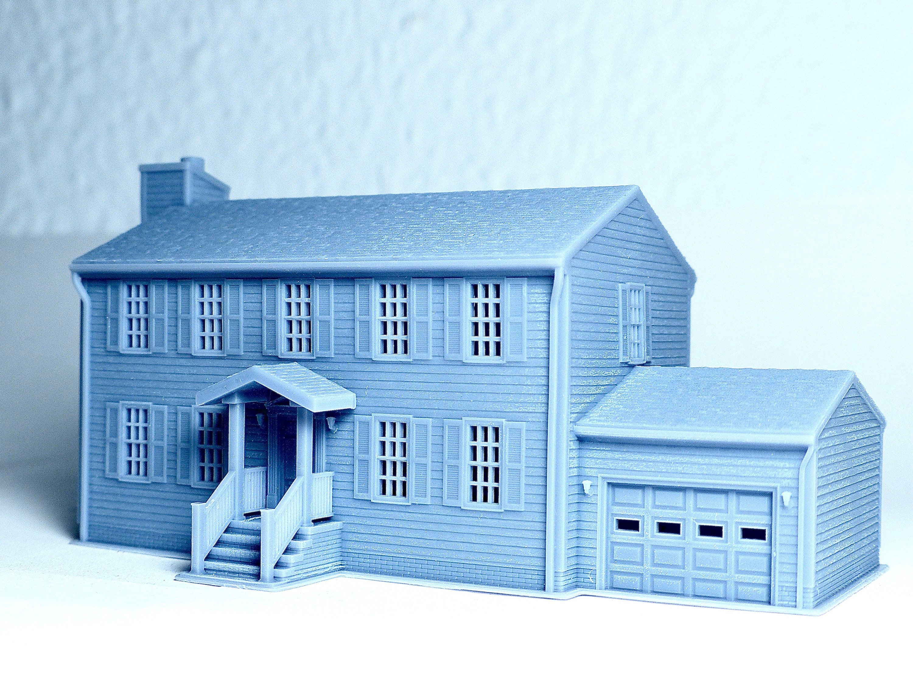 N Scale Colonial Style House 1:160 for Diorama Modeling Kit - Etsy