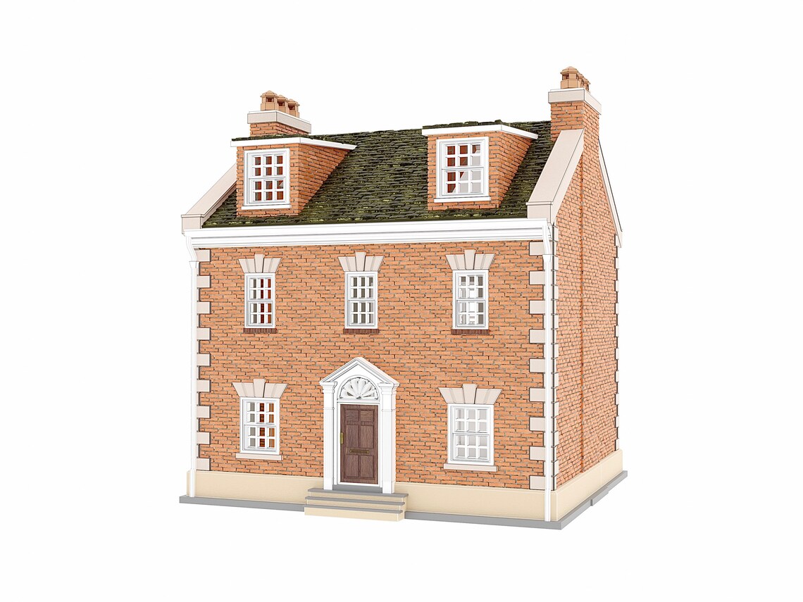 N Scale British Brick House 1:160 for Diorama Modeling Kit - Etsy