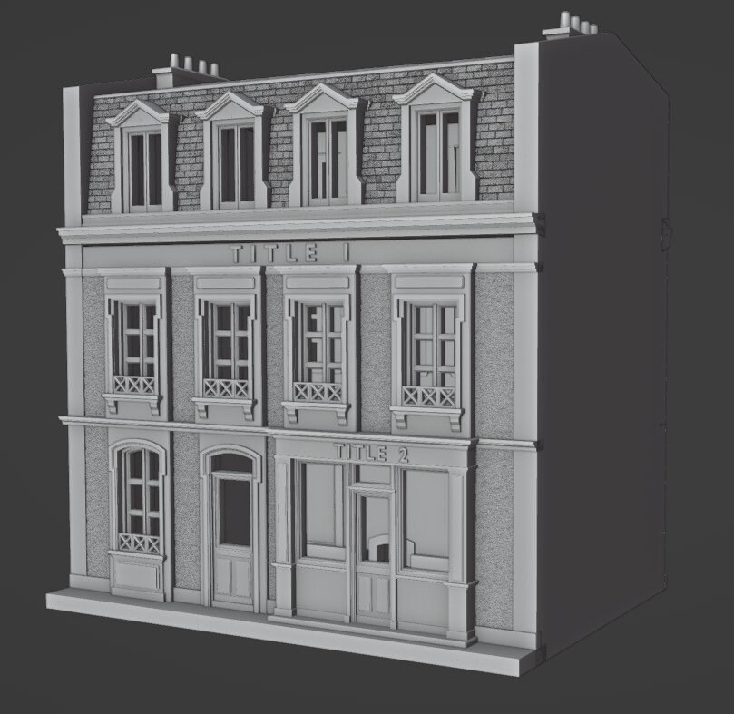 N Scale Hotel Restaurant - 1/160 for Diorama Modeling Kit - Building ...