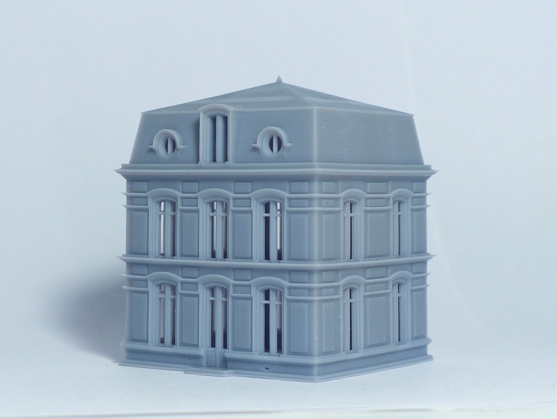 Classic French House N scale modeling kit for dioramas | Etsy