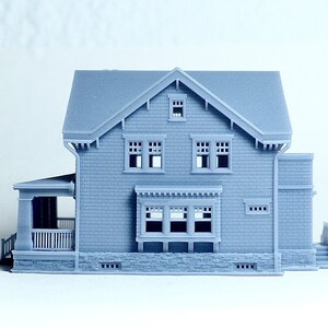 Z Scale Craftsman Style House 1:220 for Diorama Modeling Kit ...