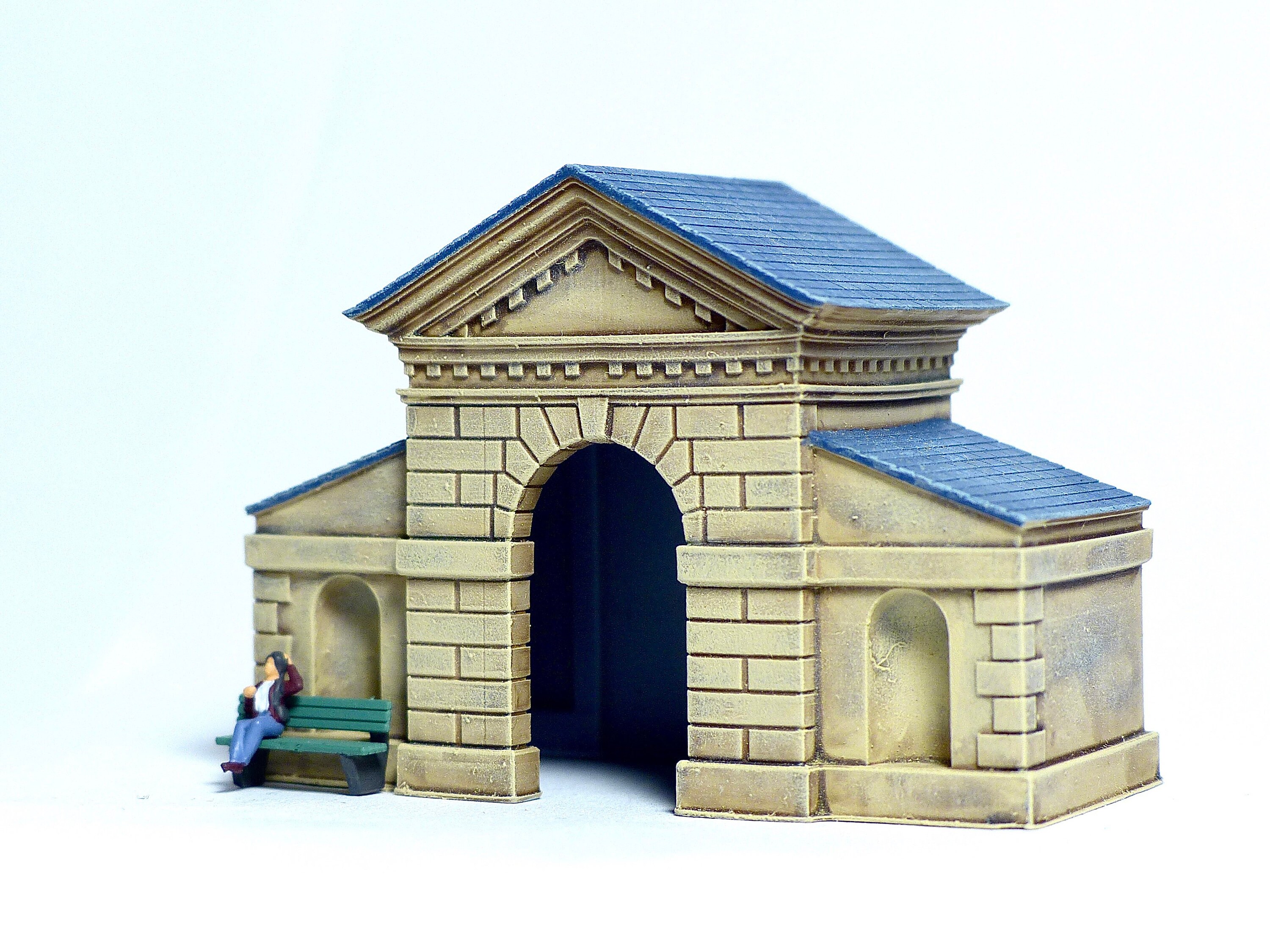 British Style Pavilion House N Scale 1:160 for Diorama Modeling Kit ...