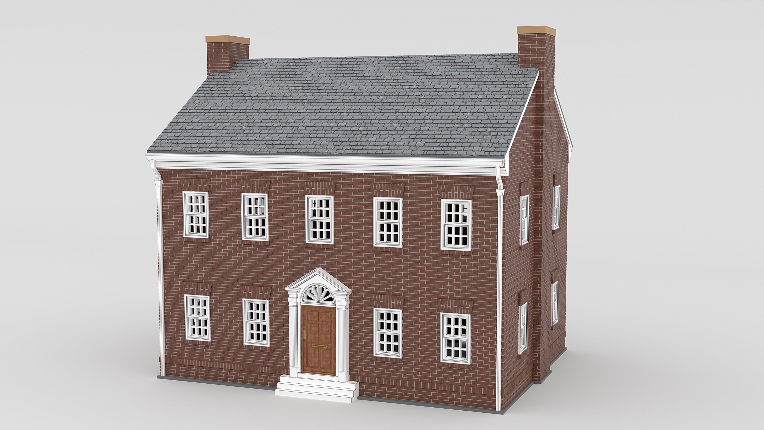 N Scale British Style Brick House 1:160 for Diorama Modeling - Etsy