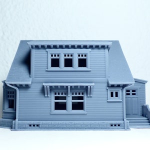 HO Scale Craftsman Style House - 1:87 for Diorama Modeling Kit ...