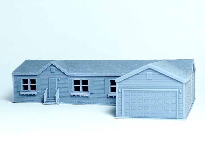 N Scale Ranch House With Parking 1:160 for Diorama Modeling - Etsy