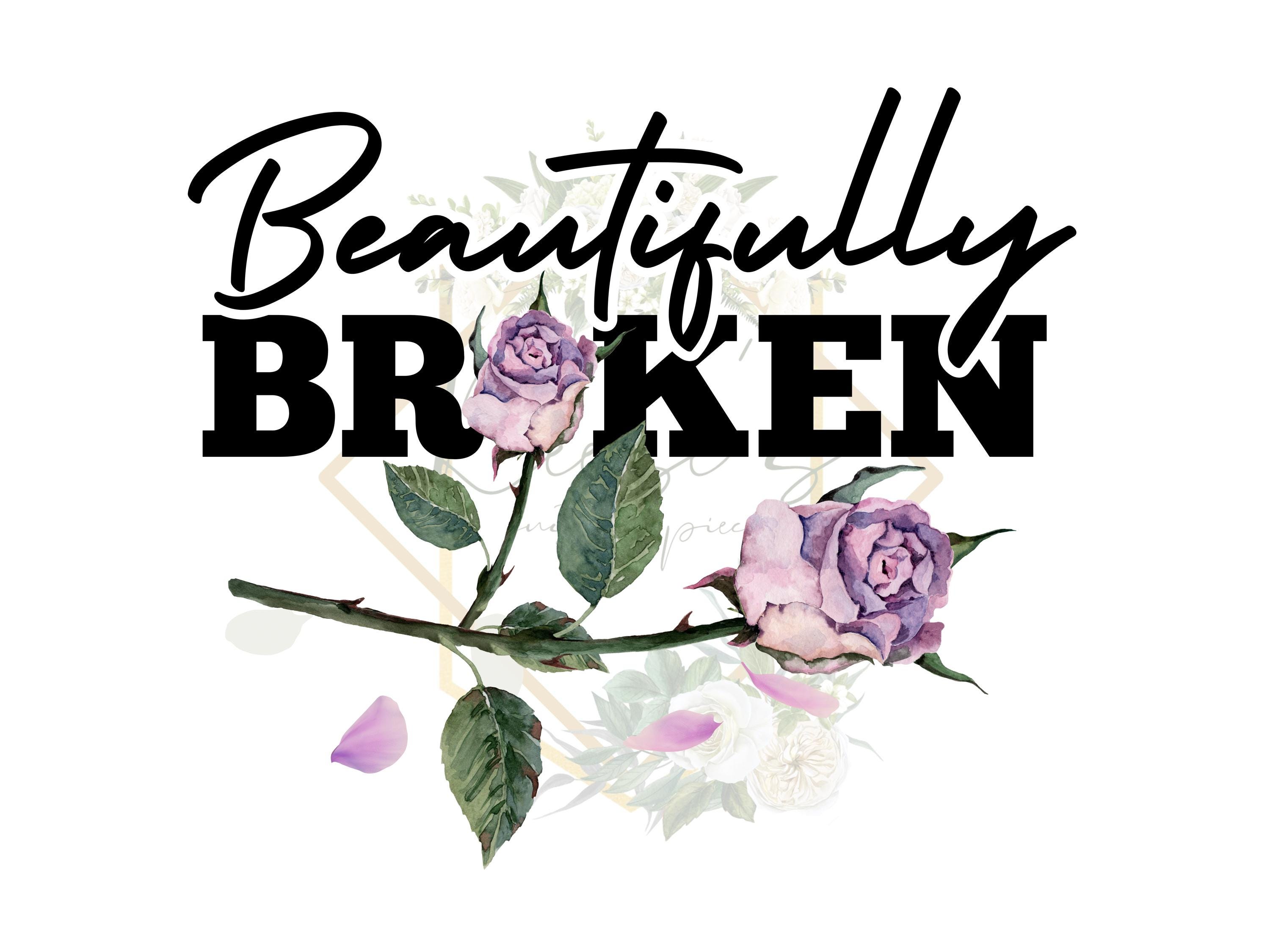 Beautifully Broken Roses PNG - Etsy