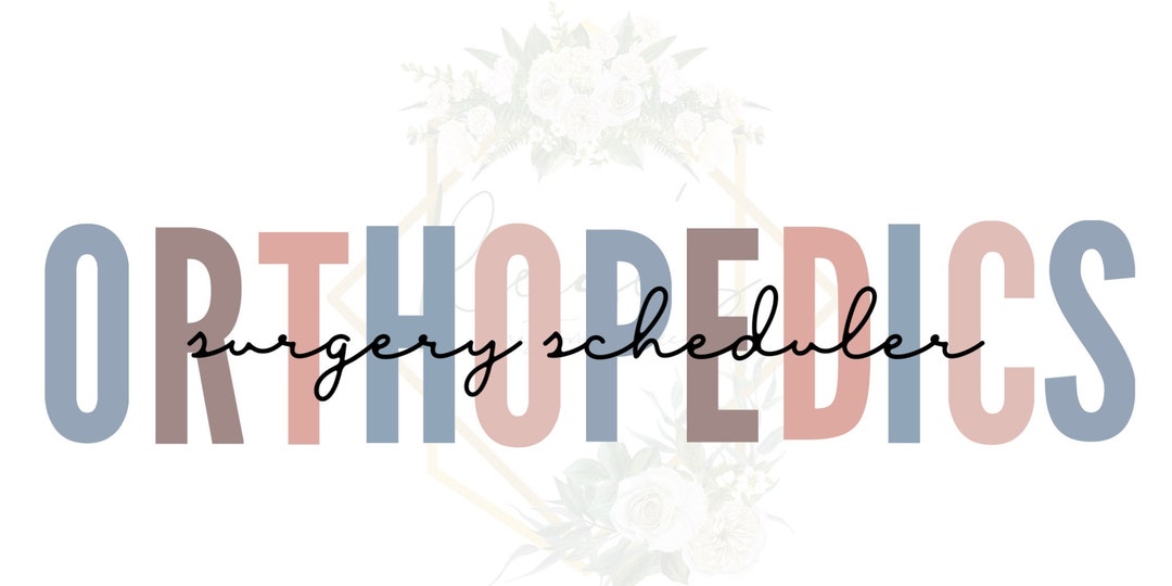 Orthopedics Surgery Scheduler PNG - Etsy