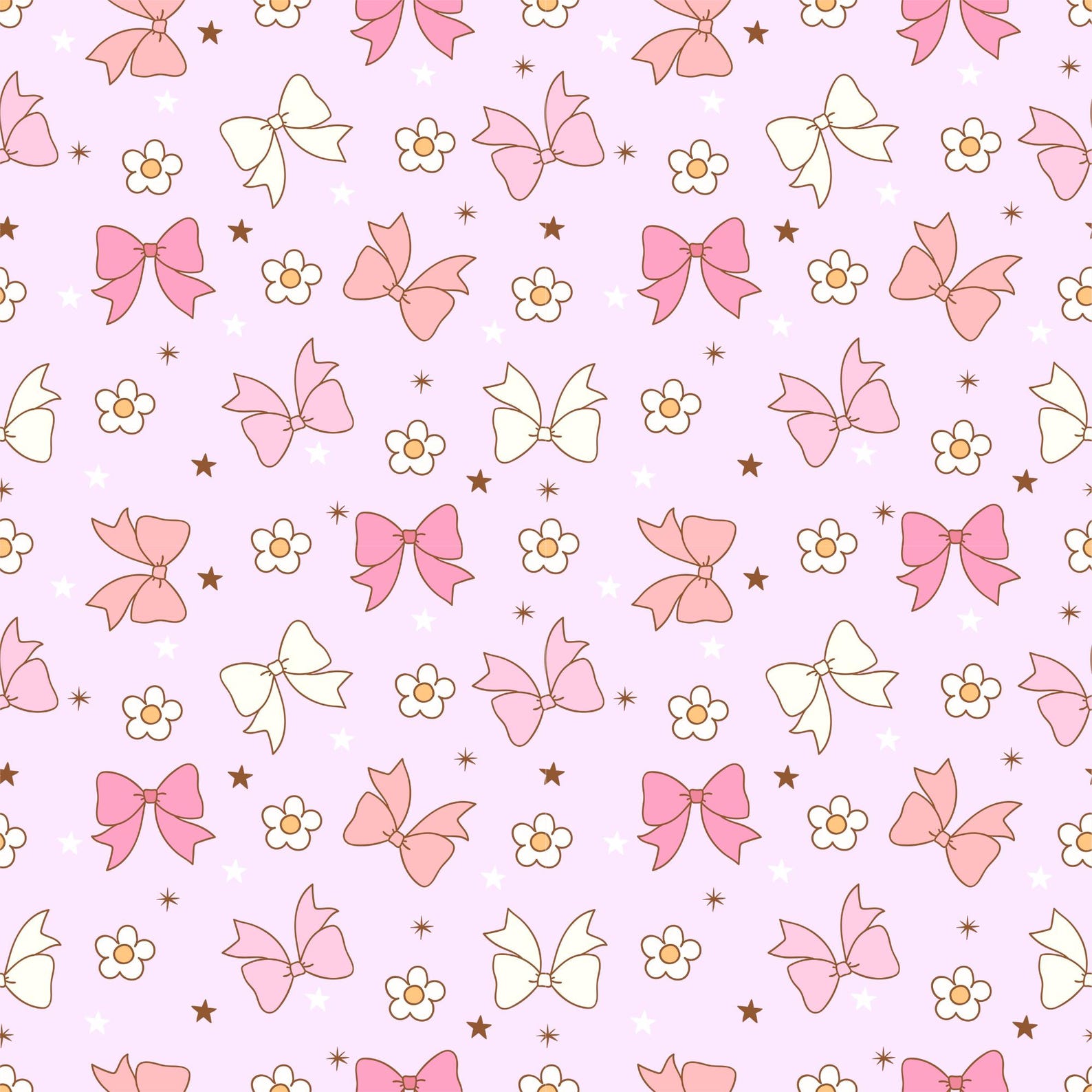 Flower Power Bows Light Lavender SEAMLESS PNG - Etsy