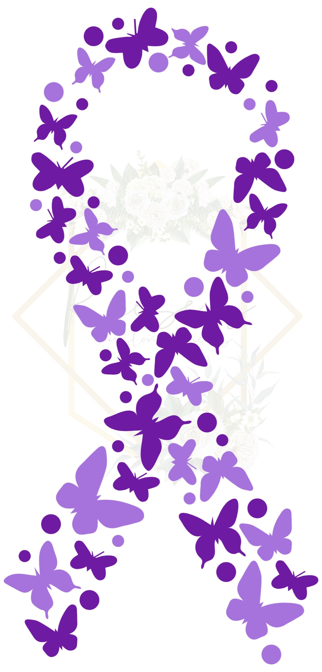 Butterfly Awareness Ribbon PNG - Etsy