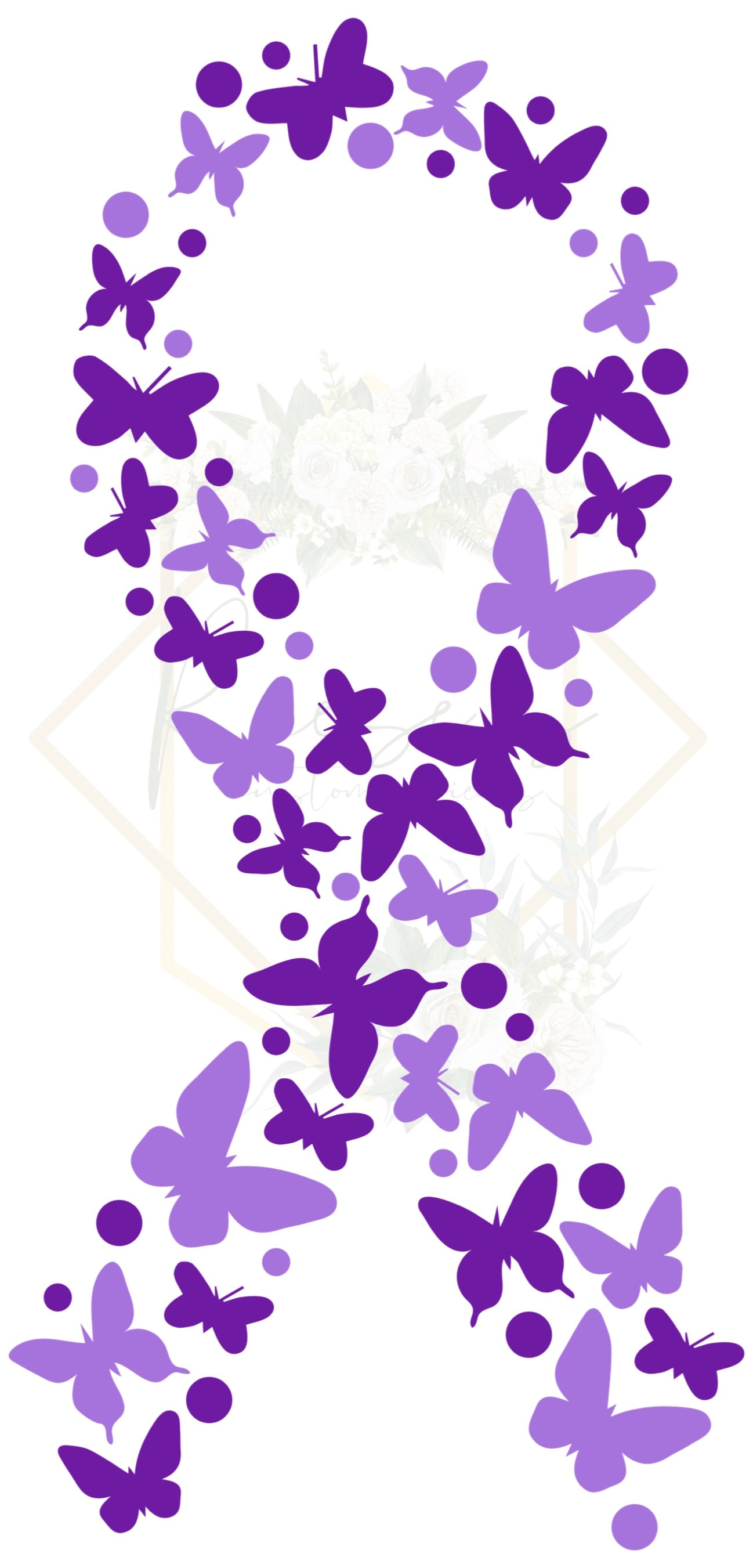 Butterfly Awareness Ribbon PNG - Etsy