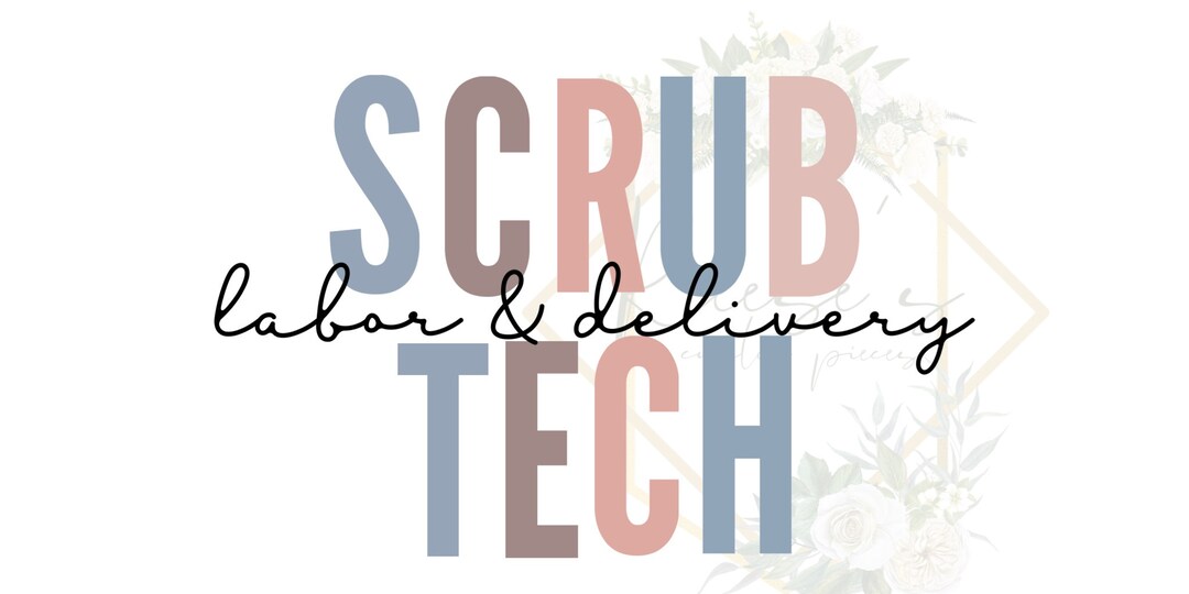 Scrub Tech L&d-stacked - Etsy