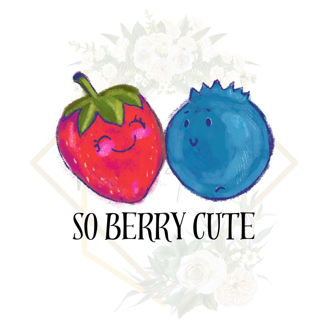 So Berry Cute Berries PNG - Etsy