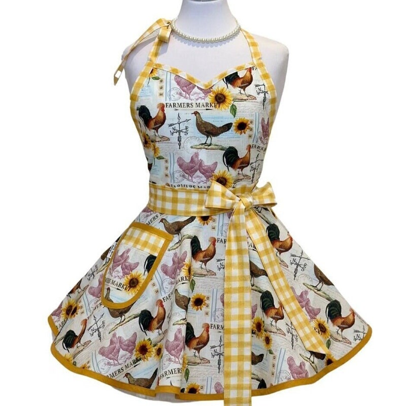 Chicken Kitchen Apron - Etsy