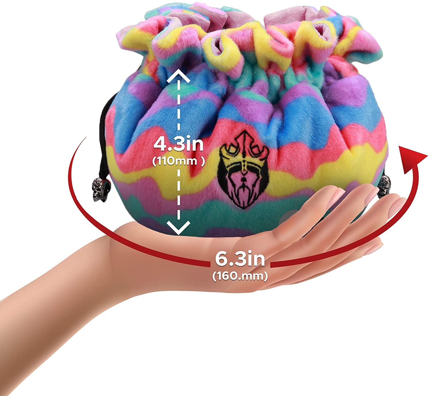 Dice Bag With 15 Pockets Rainbow/pink Capacity 200 Dice - Etsy