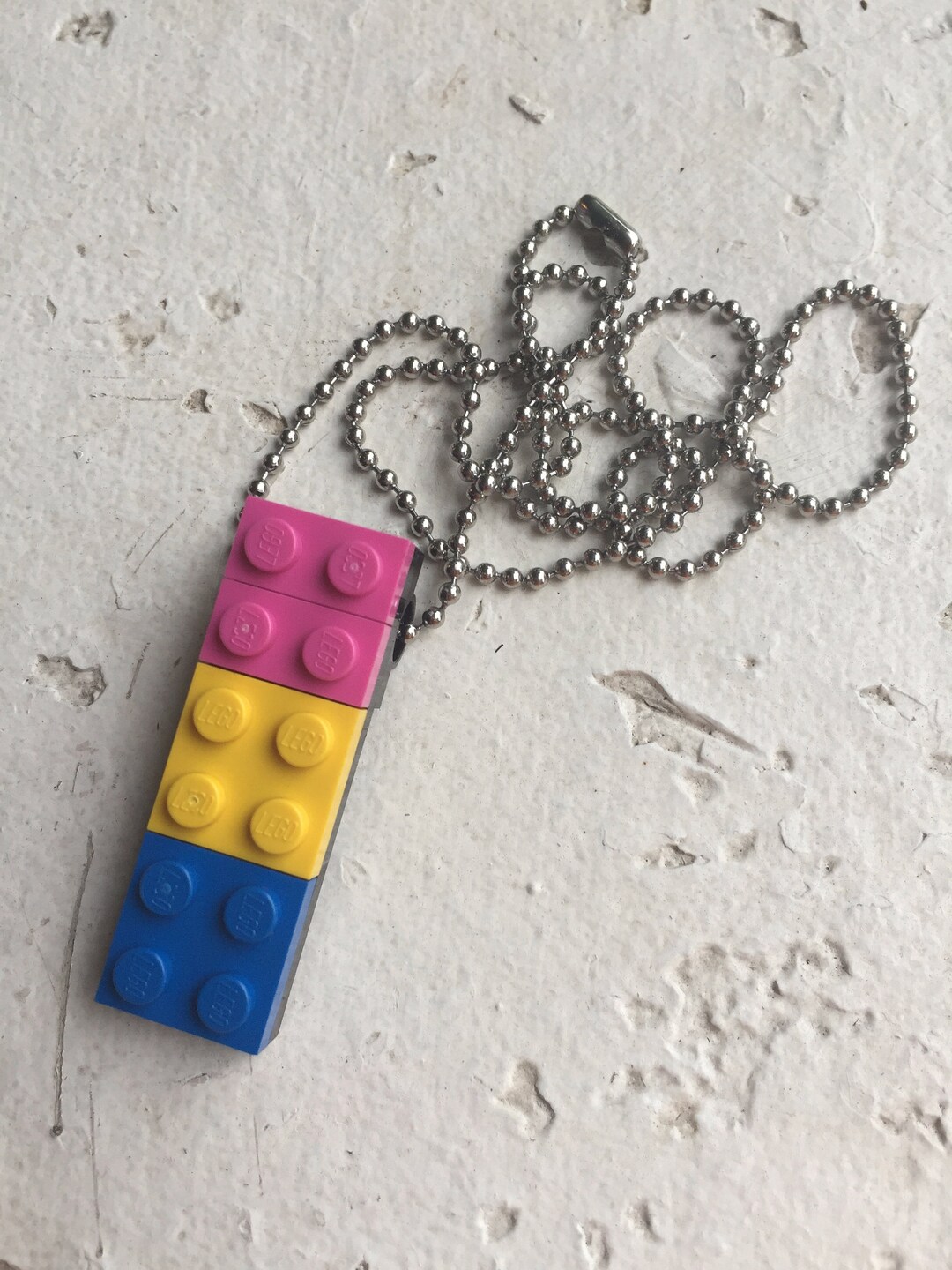 Lego Brick Pansexual Pride Necklace - Etsy