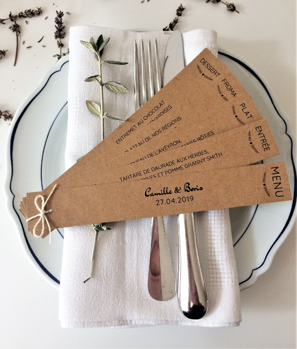 Personalized Fan Menu Wedding or Baptism Table Decoration | Etsy Australia