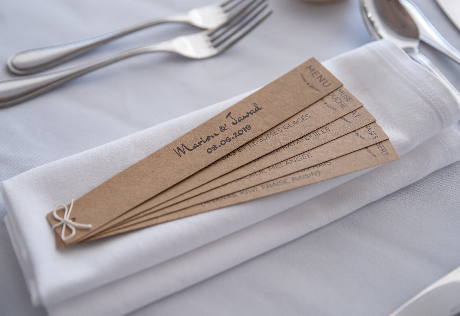 Personalized Fan Menu Wedding or Baptism Table Decoration - Etsy Australia