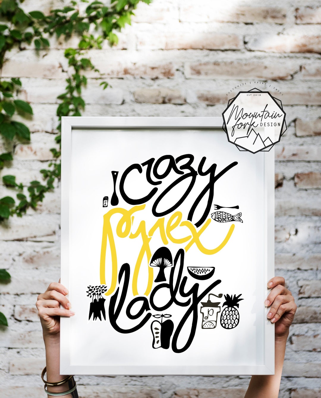 Mod Kitchen Pyrex, Crazy Pyrex Lady Svg/clip Art - Etsy