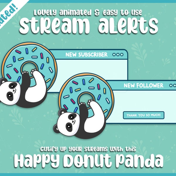 Twitch Alerts Panda Animated - Etsy