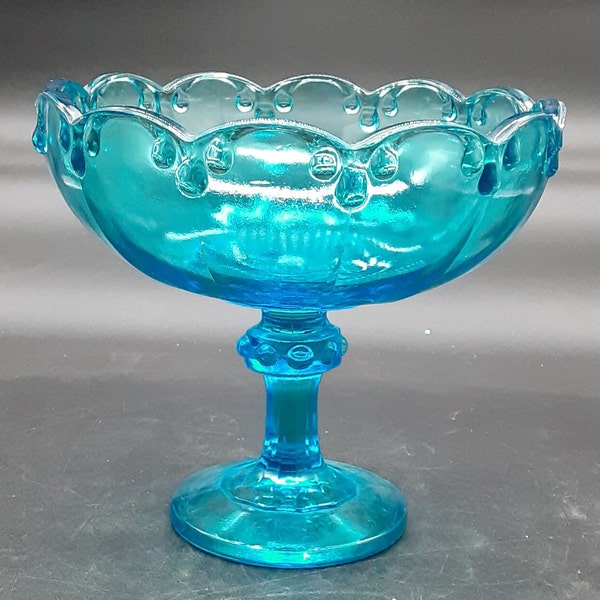 Blue Glass Compote - Etsy