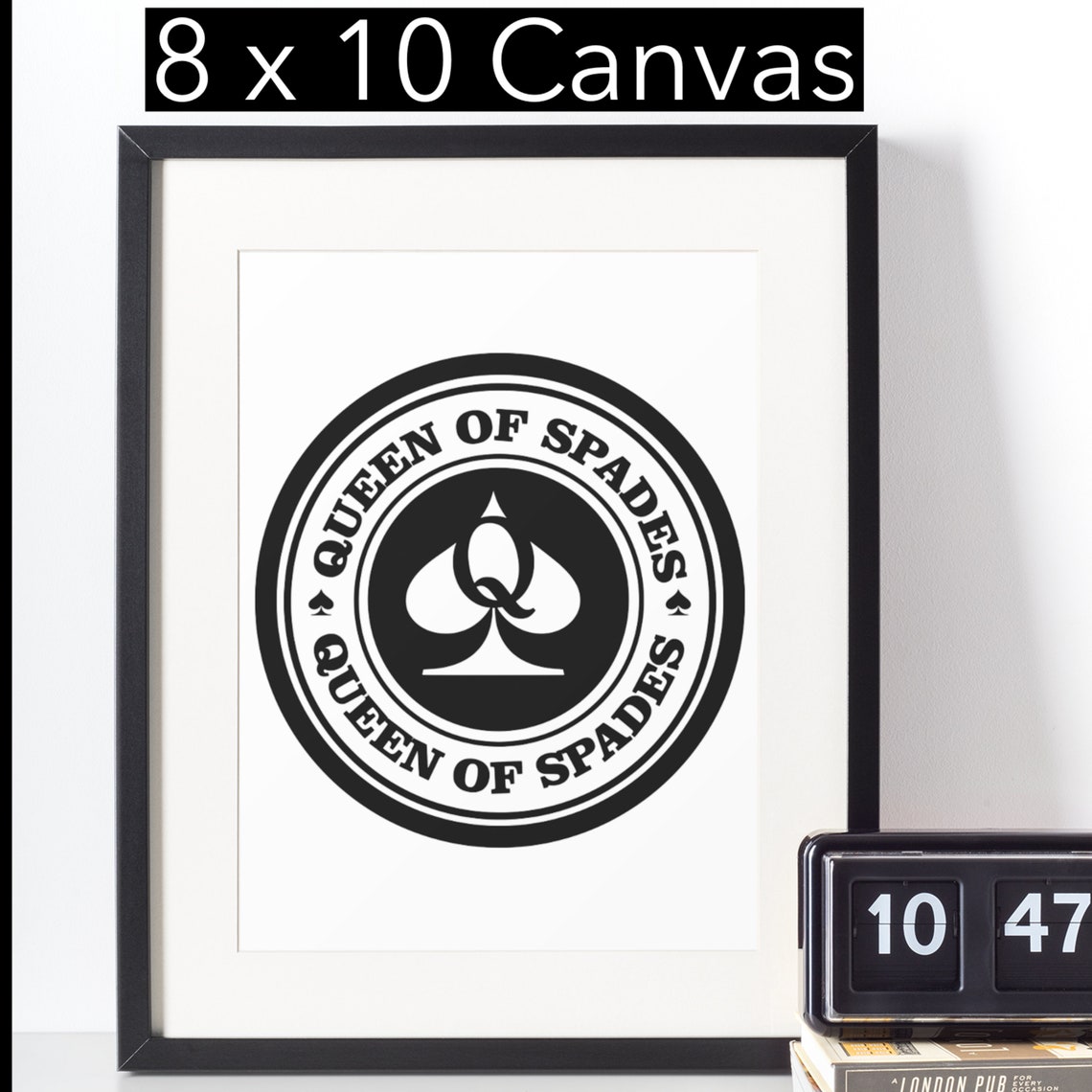 Queen Of Spades 8x10 Canvas Qos Bbc Cuckold Lifestyle T Kinky Wall