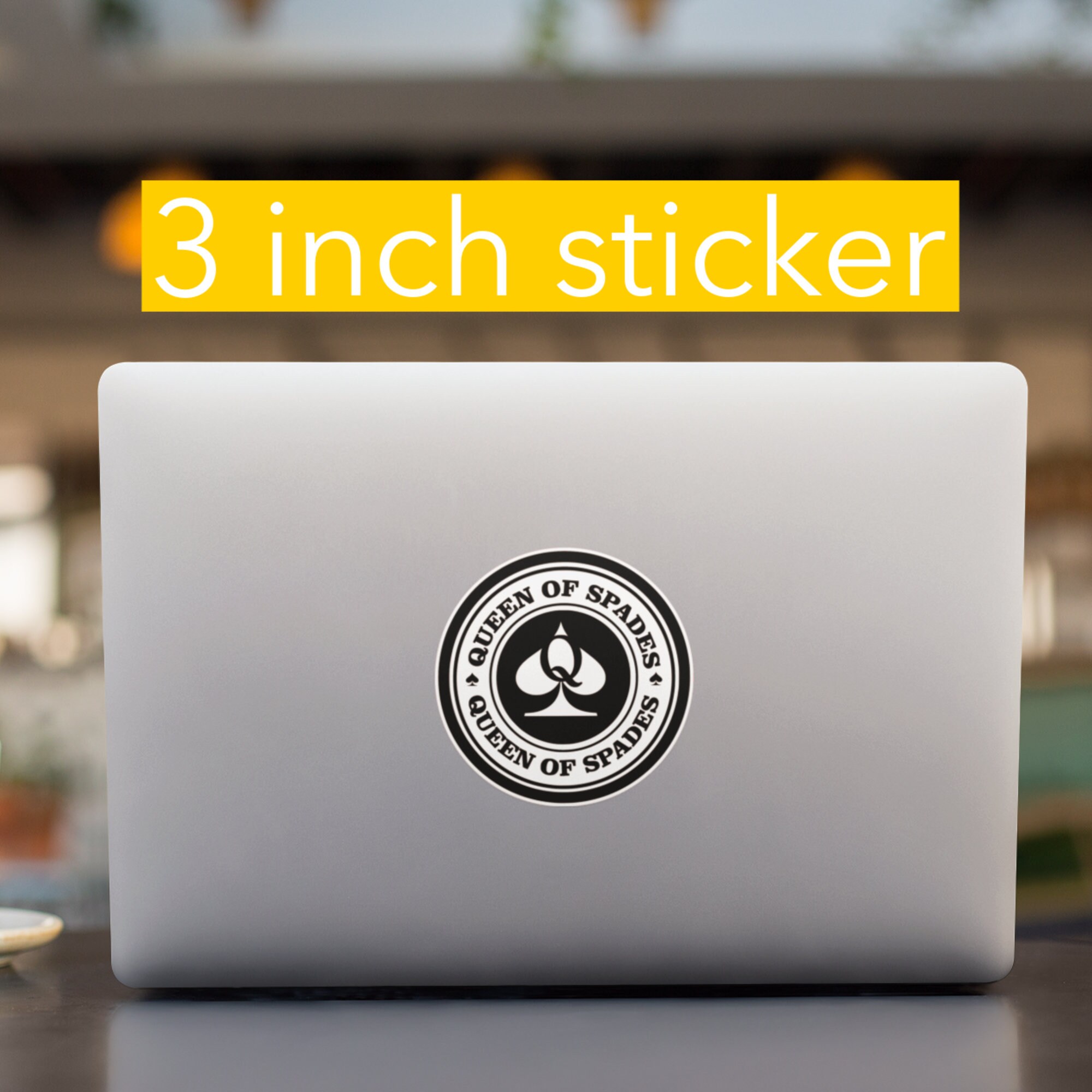 Queen of Spades Stickers Waterproof 2&3 Inch. Show Qos - Etsy