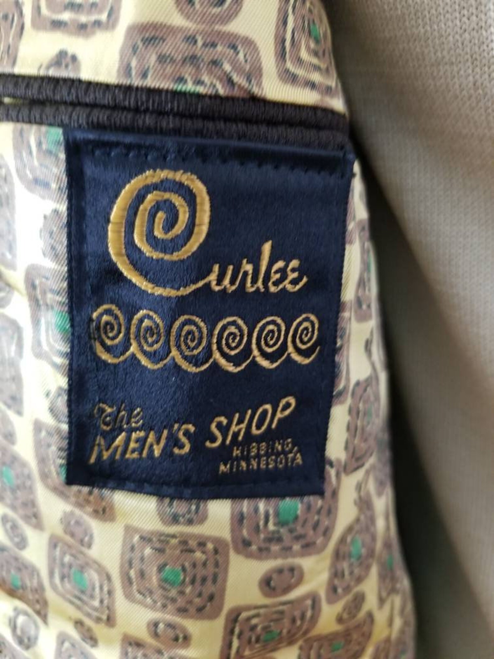 Vintage 100% Polyester Brown Blazer by Curlee Mens Shop/ 42R - Etsy