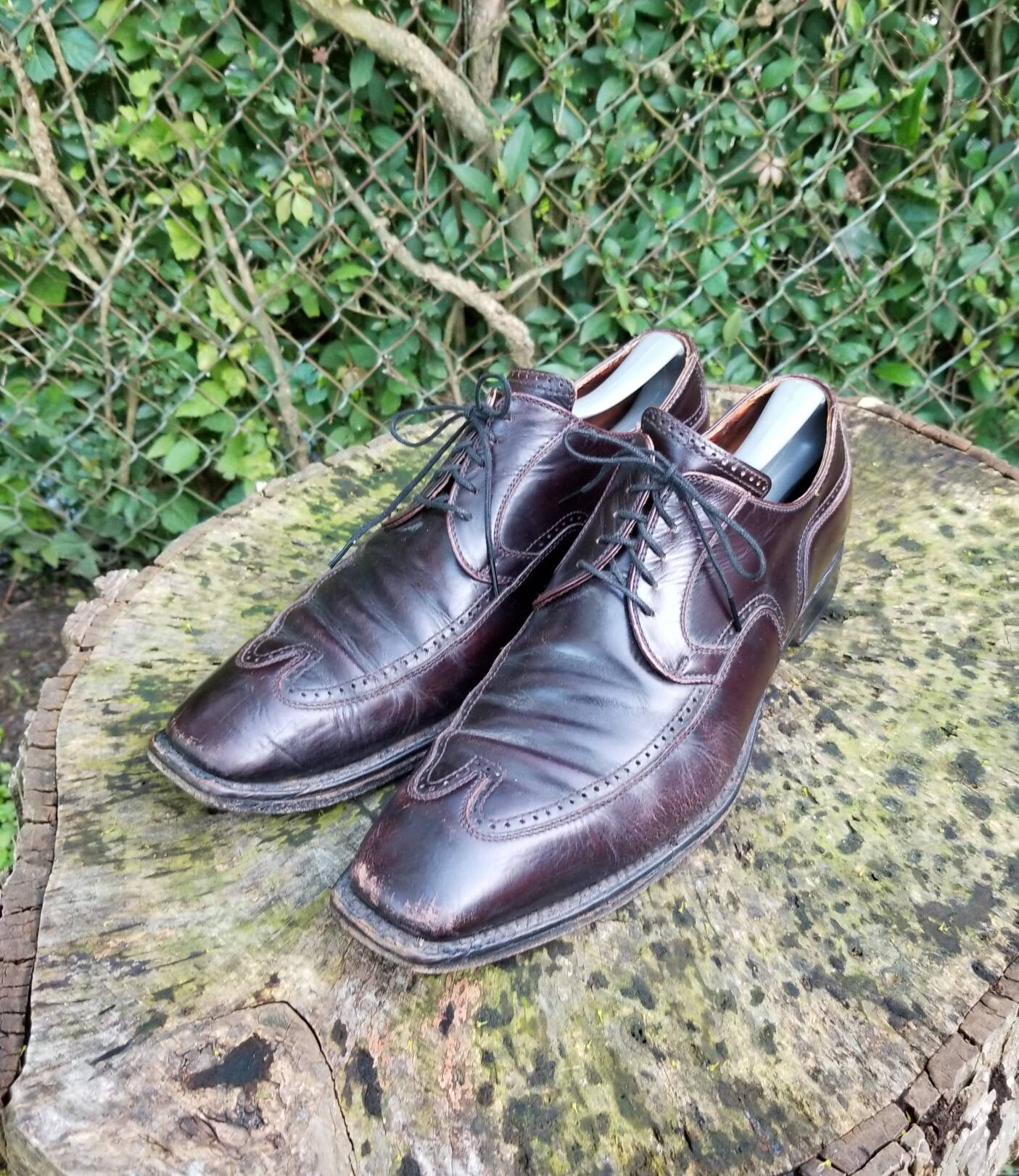Imperial Super Prime Shoes Size 11 D Burgundy Oxfords Leather | Etsy