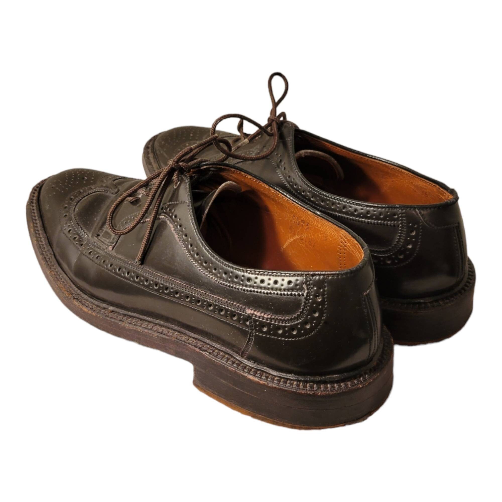 Vintage Wingtip Dress Shoes Size 8 B/dark Brown Men's - Etsy