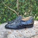 Sz 8 Vintage Carlo Morandi Genuine EEL Skin Lace up Dress Shoes - Etsy