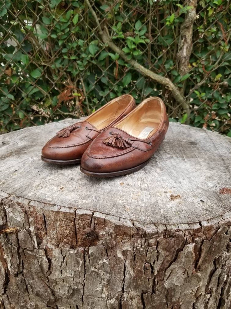 Sz 9 Men's Italian Made Loafers/genuine Leather Dress | Etsy