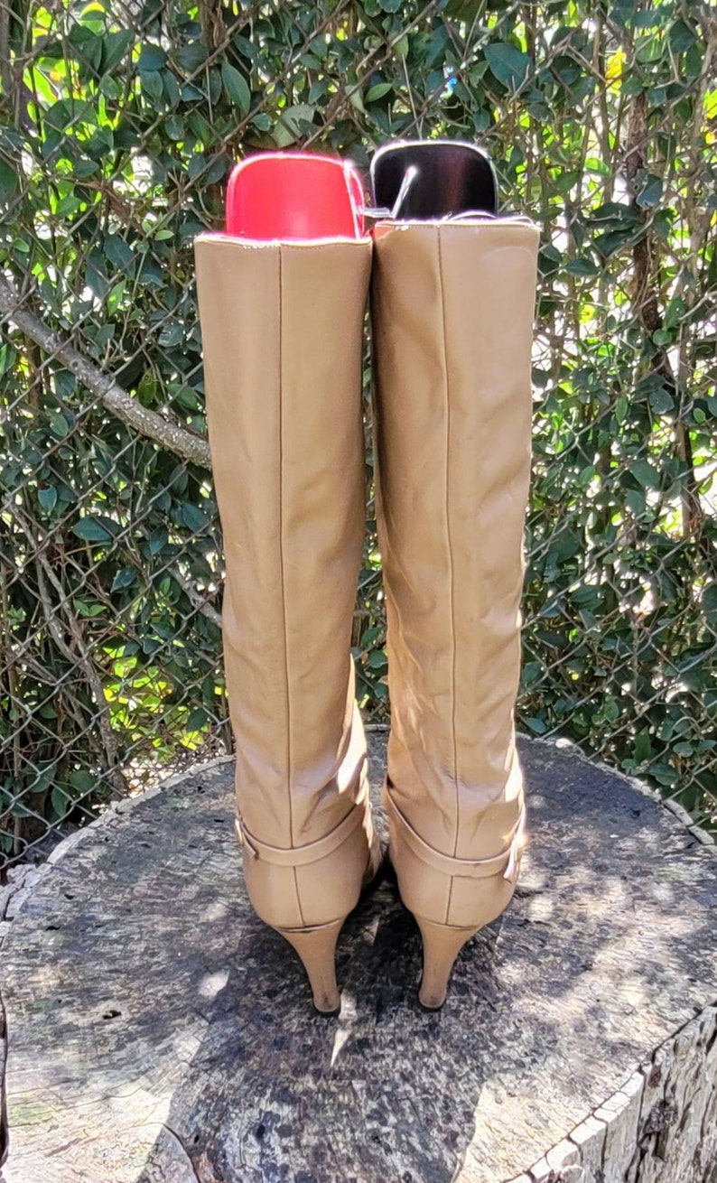 Vintage Knee High Boots by Joyce California/genuine Leather - Etsy