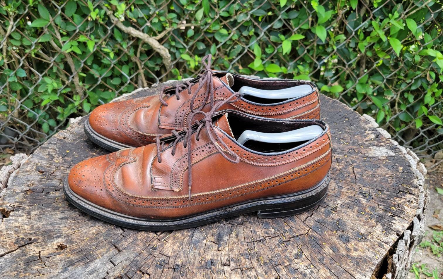 Florsheim Imperial 9.5 D Oxford Kenmoor Long Wingtip Cognac Florsheim Imperial 9.5 D Oxford Kenmoor Long Wingtip Cognac