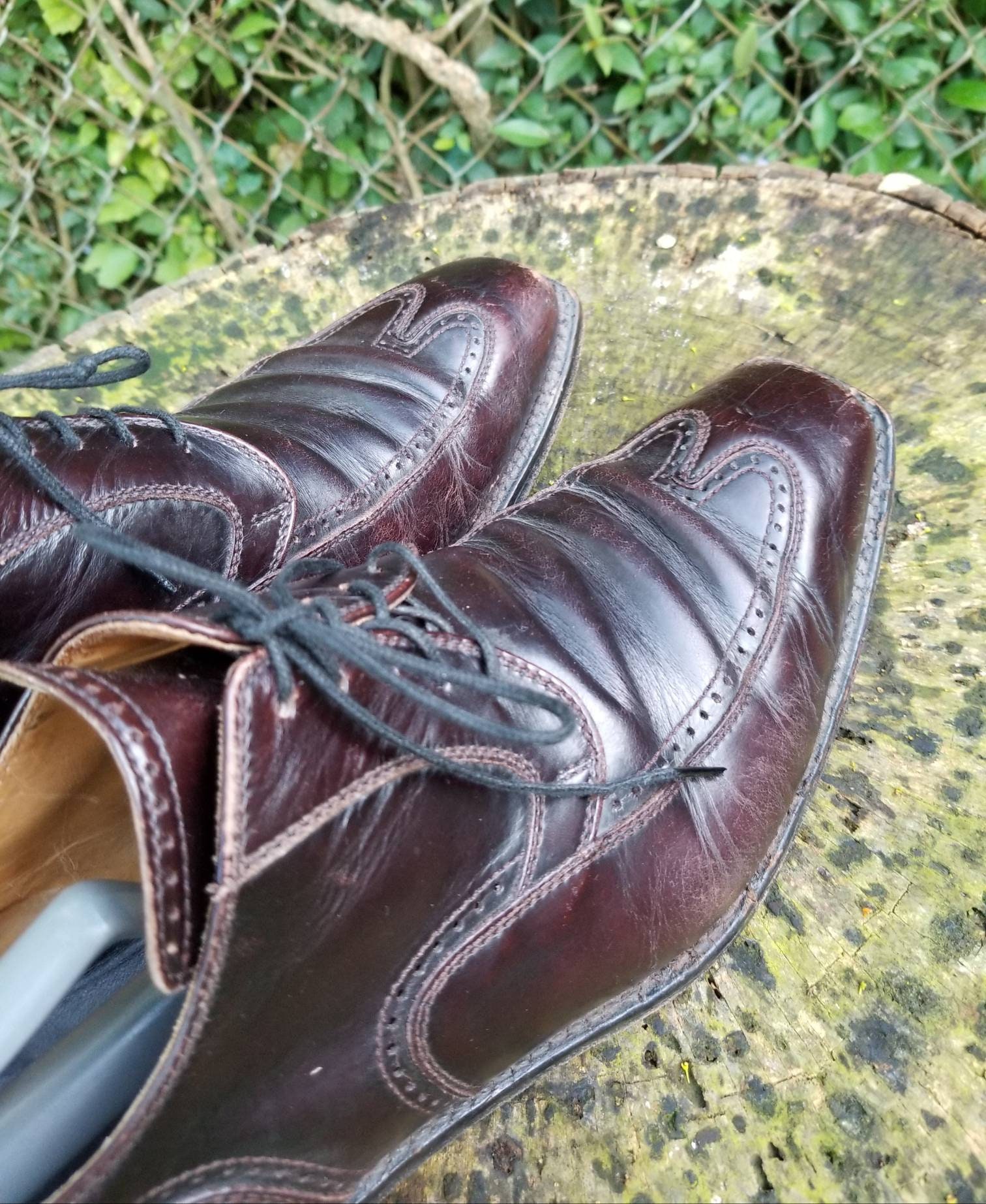 Imperial Super Prime Shoes Size 11 D Burgundy Oxfords Leather Men's ...