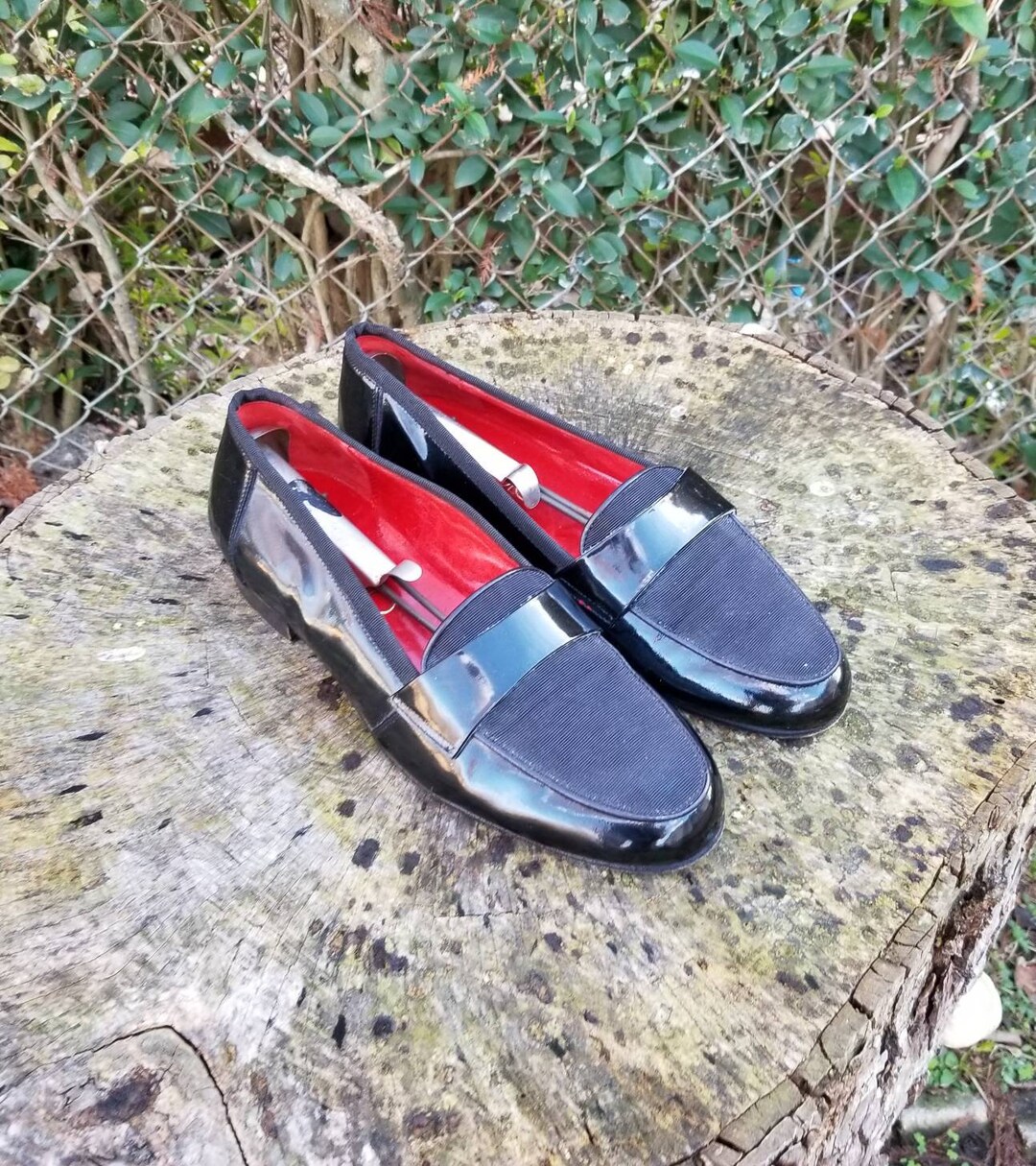 Vito Rufolo Mens Black Patent Leather Shoes Size 8 - Etsy