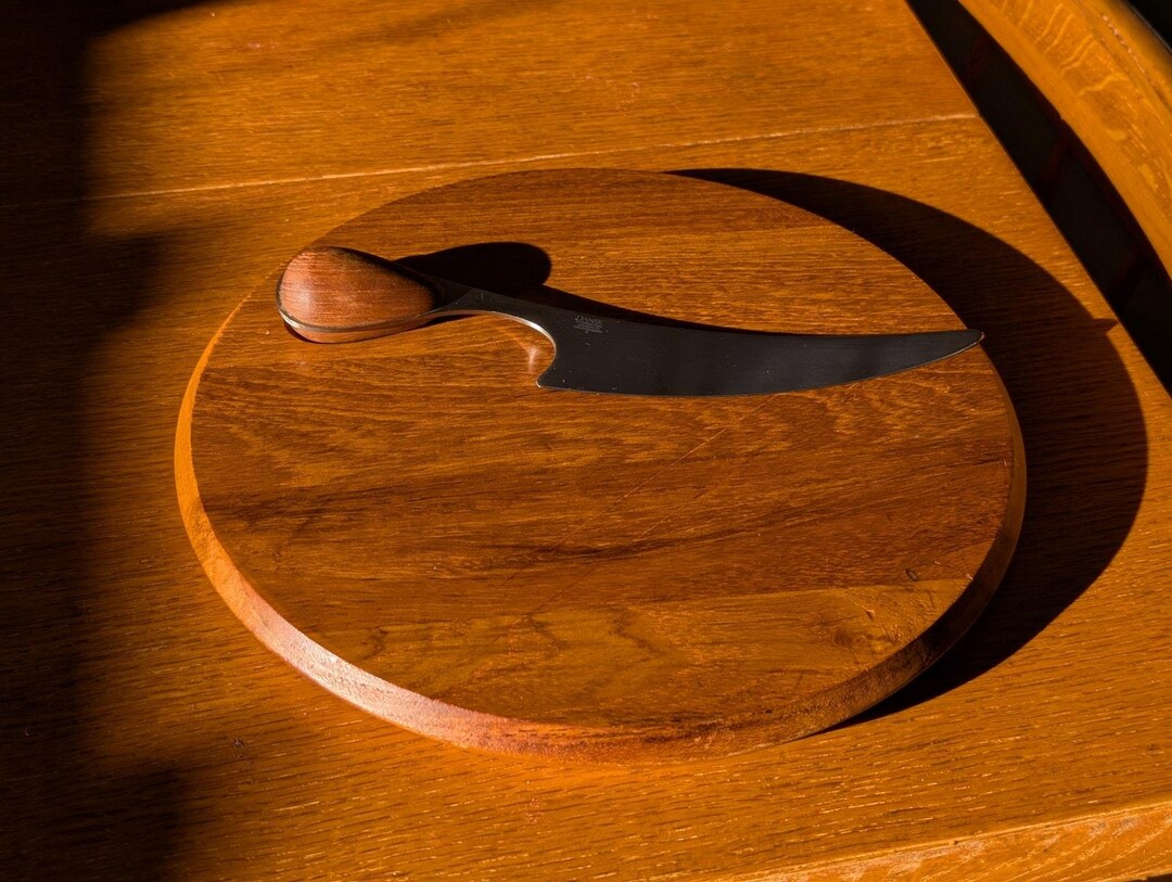 Danish Mid-century Modern Dansk Cheese Board With Teak Knife Torun ...