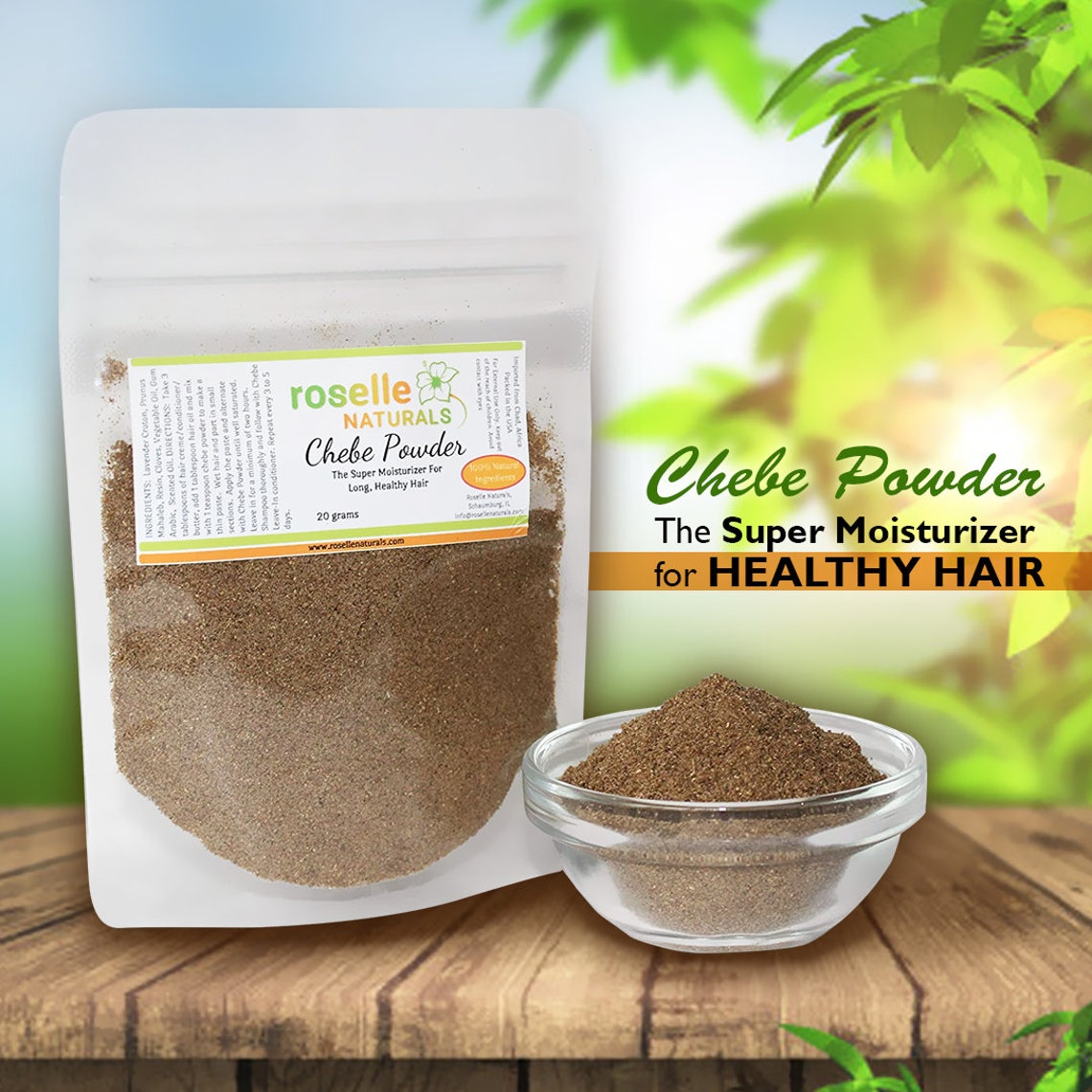 Chebe Powder. Authentic From Ms. Sahel in Chad. 20 Grams FREE - Etsy