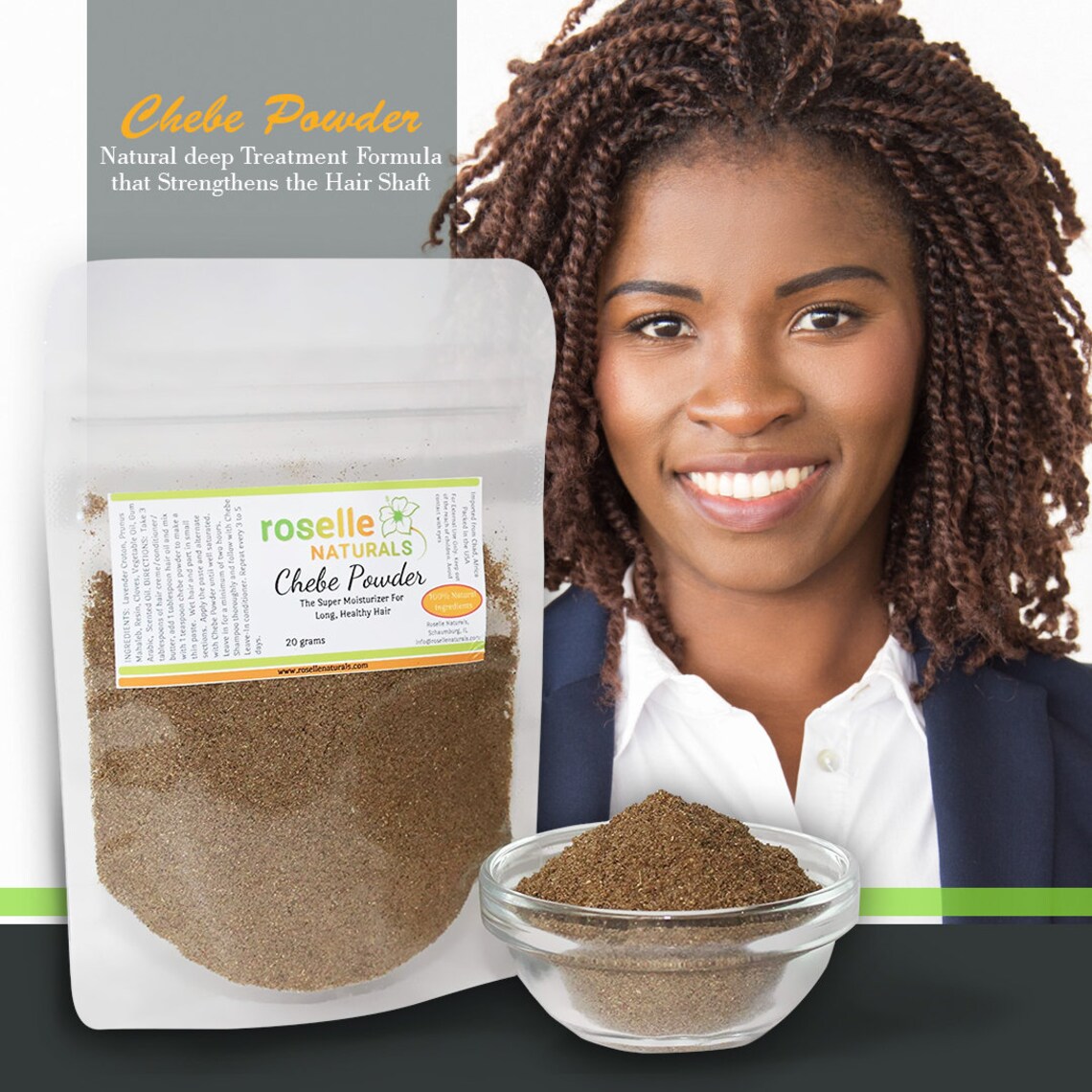Chebe Powder. Authentic From Ms. Sahel in Chad. 20 Grams FREE - Etsy