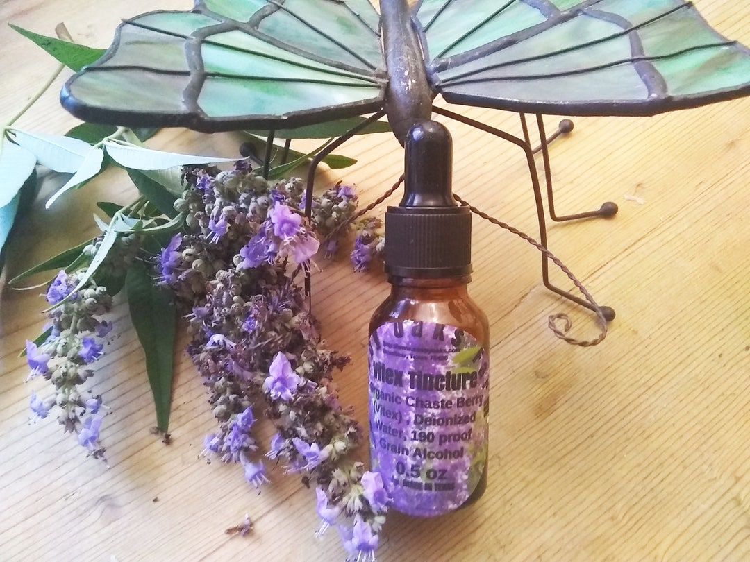 Chaste Berry Tincture (vitex Agnus Castus) PMS & Menopause Natural ...