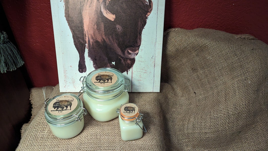 Organic Grass Fed Pure Bison Tallow Keto Friendly - Etsy