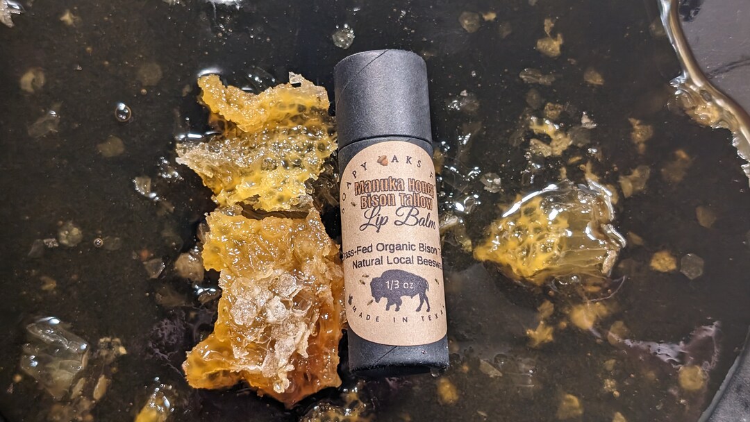 Lip Balm Manuka Bison Tallow Deluxe - Etsy