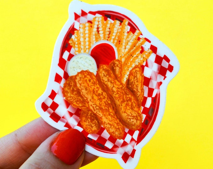 3 Chicken Tender Basket Sticker - Etsy