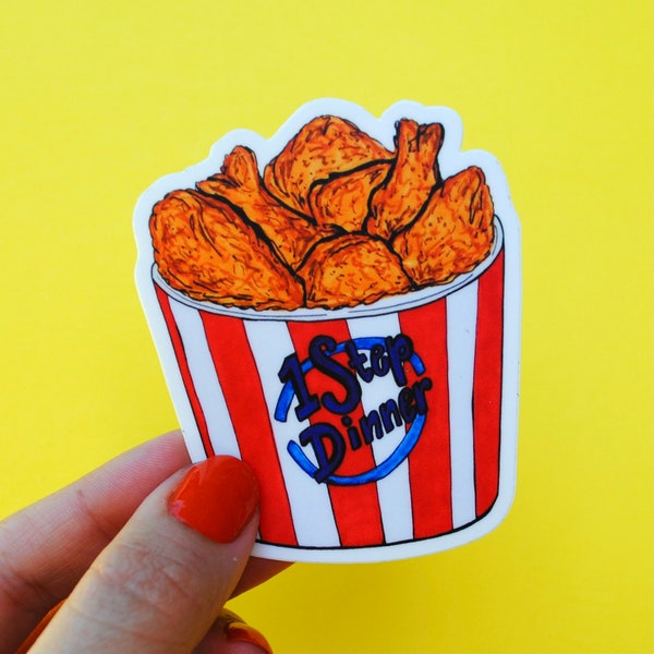 Fried Chicken Sticker - Etsy